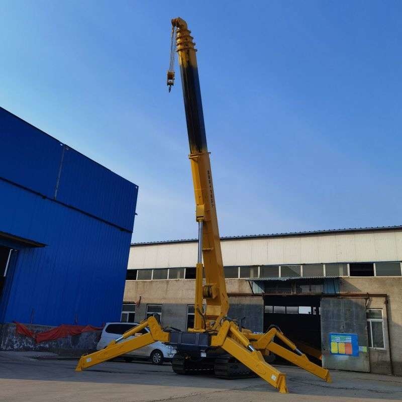cingolo Crane For Glass Lifting del ragno di Crane With Fly Jib Folding ...